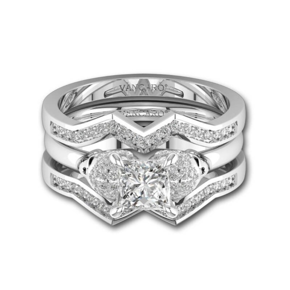 Van Caro | Jewelry | Sterling Silver Skull Tri Color Wedding Set | Poshmark